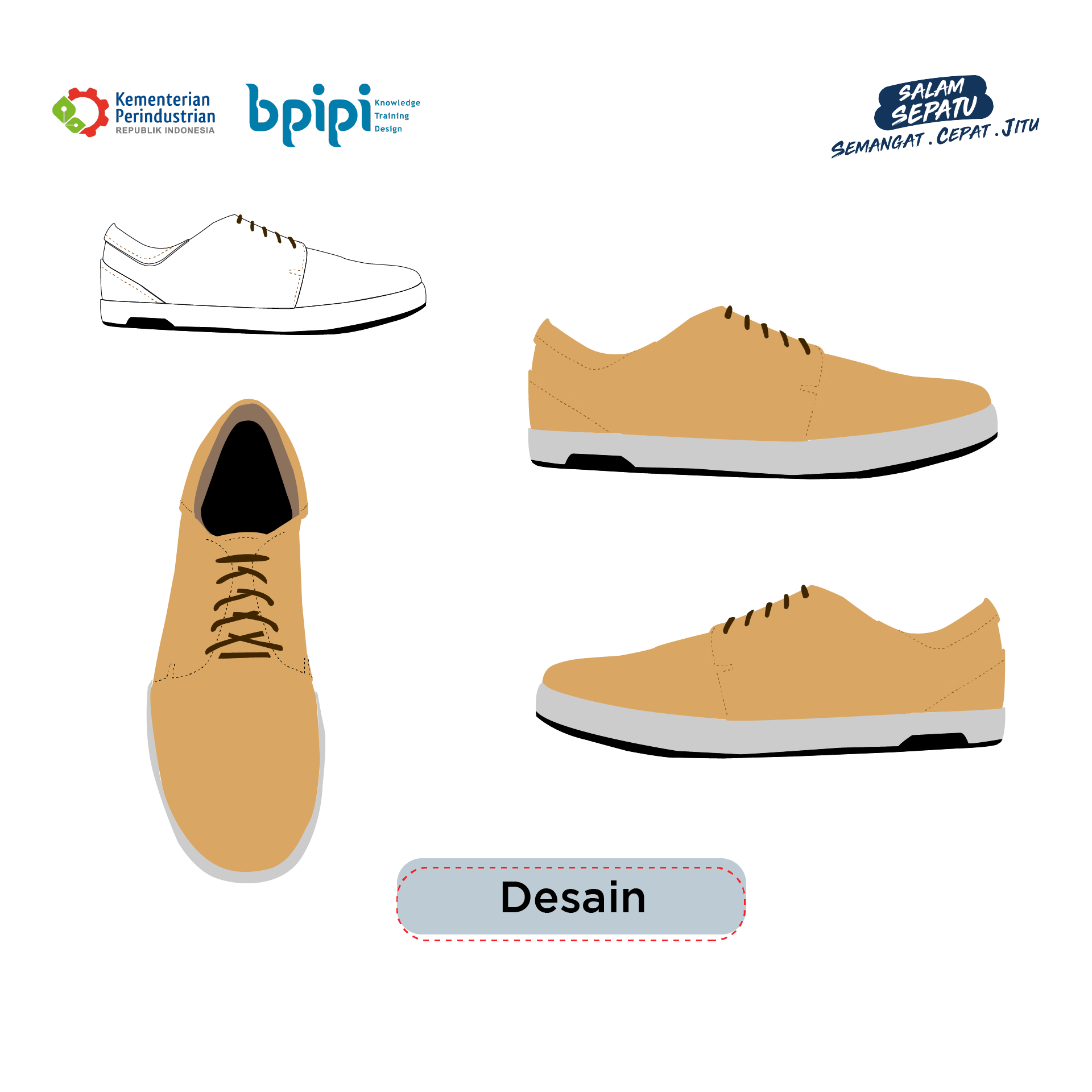 Detail Bank Desain - Leather Sneaker Shoes - Data Center BPIPI