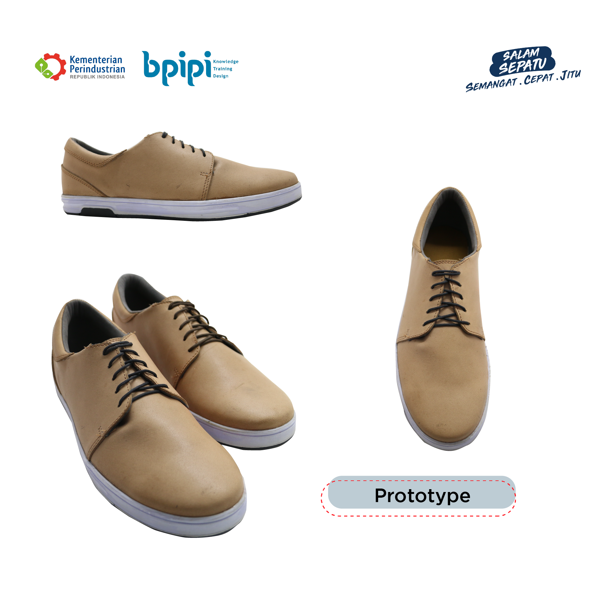 Detail Bank Desain - Leather Sneaker Shoes - Data Center BPIPI